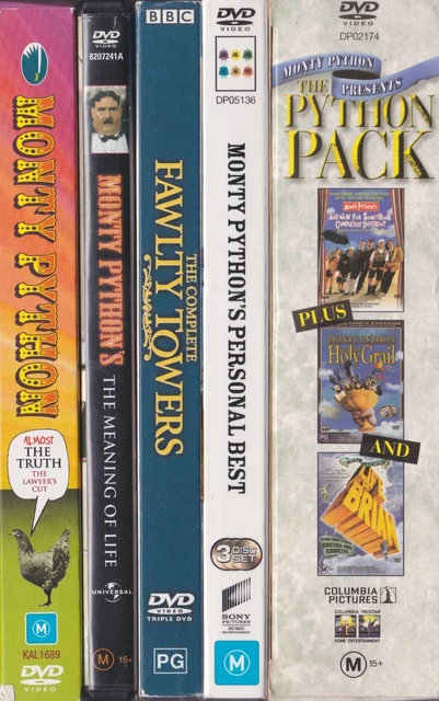 BULK LOT MONTY Python Fawlty Towers 14x DVD & Box Sets Near Mint Life ...