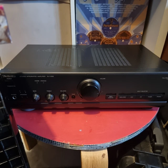 TECHNICS SU-V300 STEREO Integrated Amplifier With Phono Input Separate ...