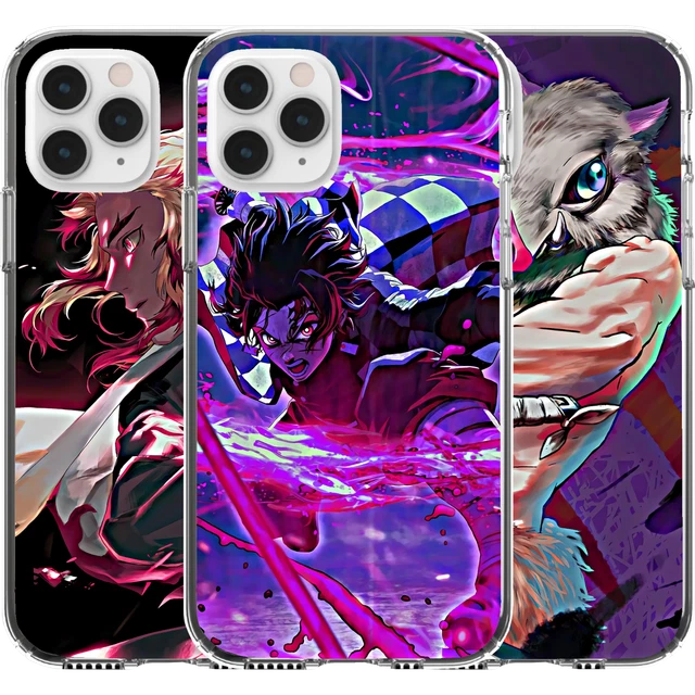 SILICONE COVER CASE Anime Manga Tanjiro Inosuke Rengoku Demon Hashira ...
