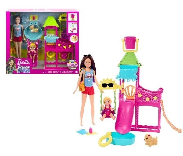 BARBIE SKIPPER DOLL & Waterpark Playset £22.99 - PicClick UK