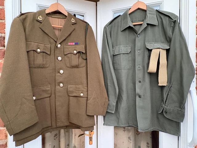 BRITISH ARMY MILITARY Uniform Complete + Kit Bag (1940s Reenactment) 44 ...