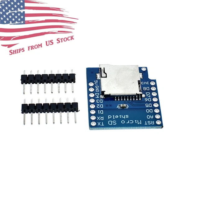 MICRO SD TF Card Shield For Wemos D1 Mini WiFi ESP8266 Arduino ...