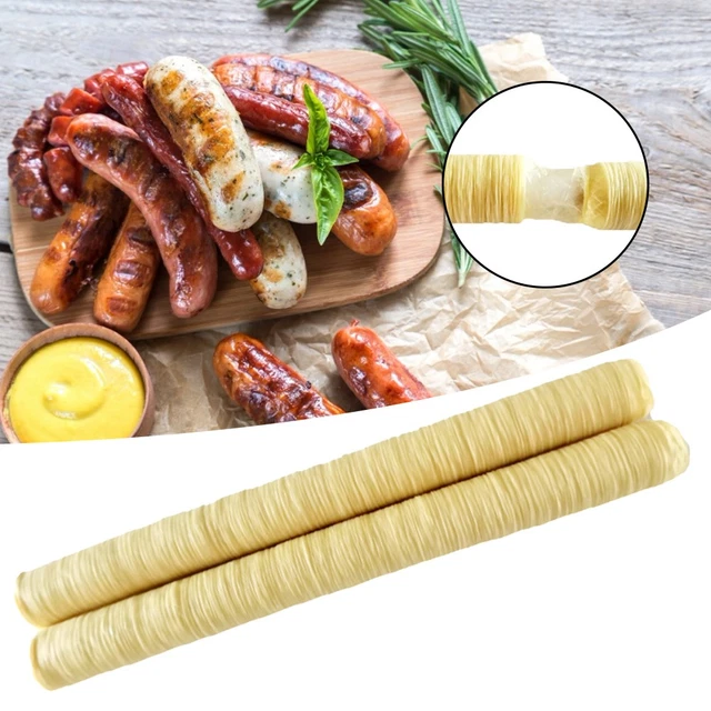 2PACK COLLAGEN CASINGS Dry Pig Sausage Casing Tube For Sausage Making ...
