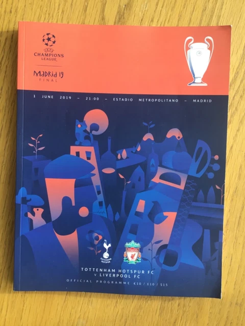 * 2019 CHAMPIONS LEAGUE FINAL PROGRAMME - LIVERPOOL v TOTTENHAM HOTSPUR ...