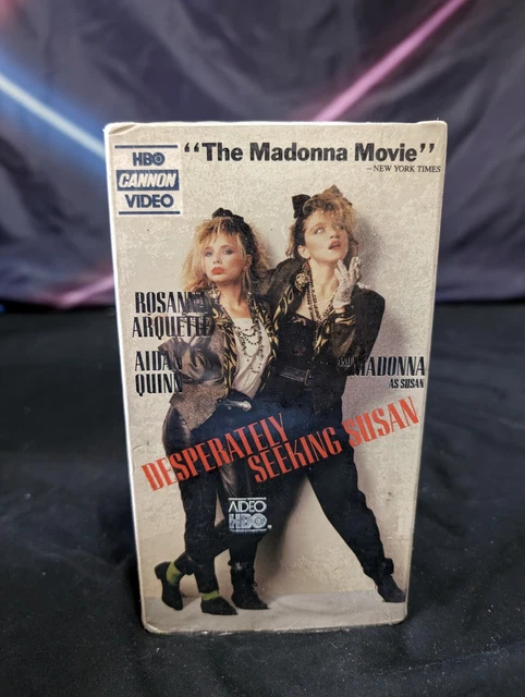 DESPERATELY SEEKING SUSAN VHS Madonna Rosanna Arquette Aidan Quinn 1985 ...