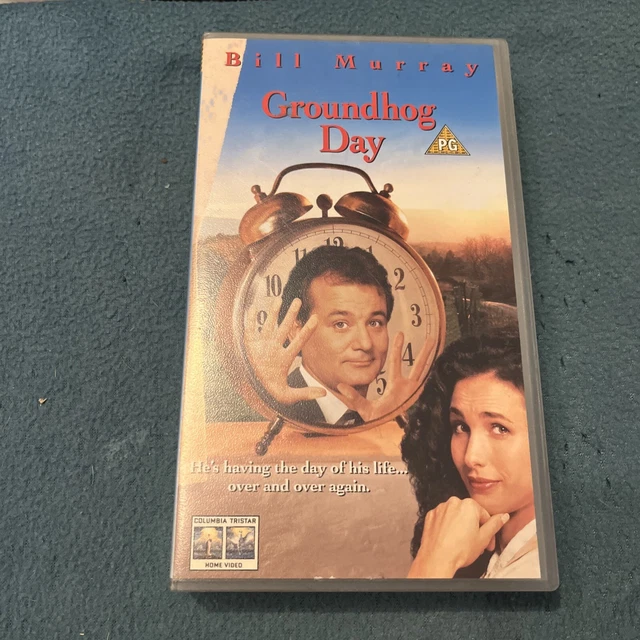 GROUNDHOG DAY - VHS Video Cassette Tape * Bill Murray * UK PAL Format ...