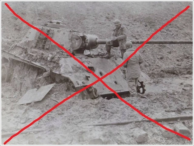 FOTO/PHOTO 562,PANZER,TANK, WW2, k.o. Panther, Westfront , US-Soldier ...