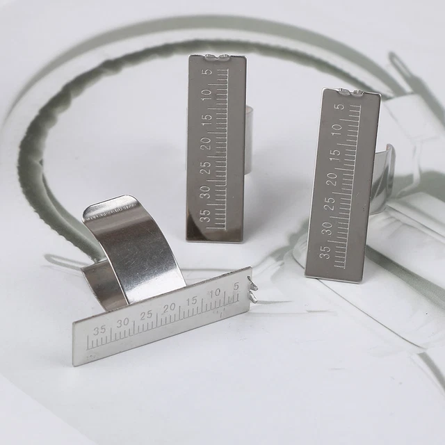 DENTAL ENDO GAUGE steel finger ruler span measure scale endodontic ...