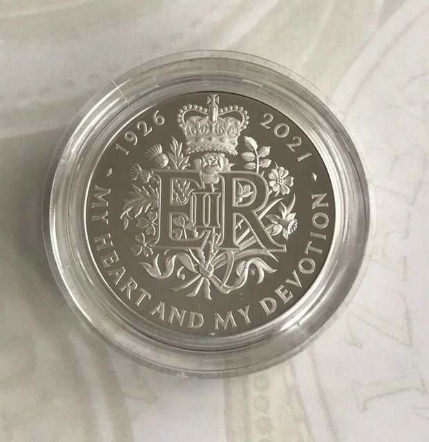 2021 SILVER PROOF Queen Elizabeth Ii 95Th Birthday Five 5 Pound Coin £ ...
