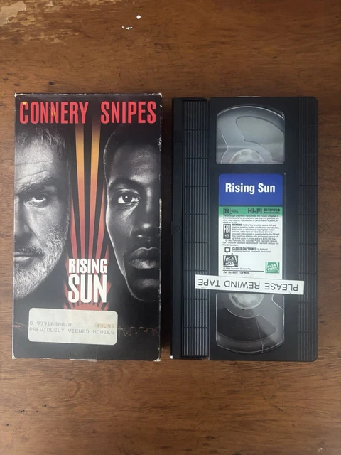 RISING SUN VHS Sean Connery Wesley Snipes Thriller Fox Video Tested ...