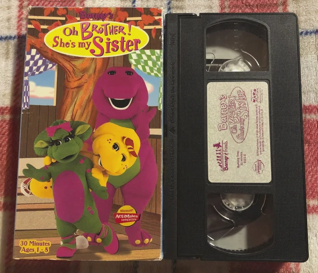 BARNEY'S OH BROTHER! SHE'S MY SISTER [1998] {Lyrick Studios} | VHS TAPE ...