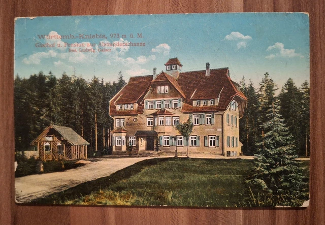AK KNIEBIS GASTHOF Alexanderschanze Bes. Ludwig Gaiser Freudenstadt ...
