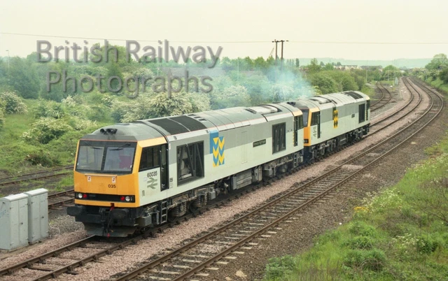 35MM NEGATIVE BR British Railway Diesel Loco Class 60 60035 057 Long ...
