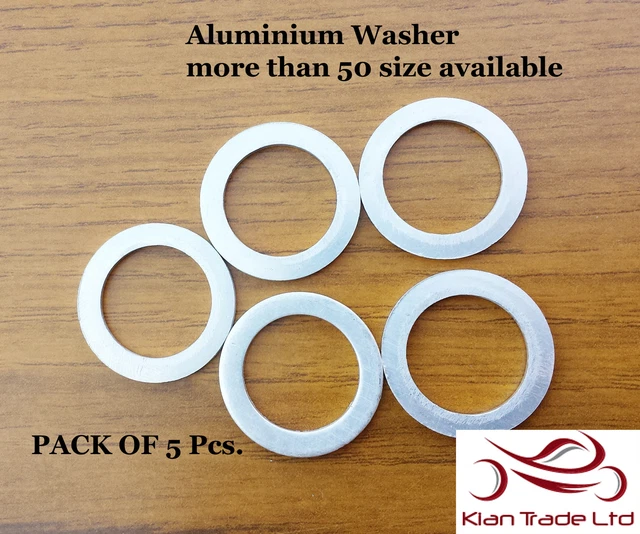 METRIC ALUMINIUM SEALING Washer Sump Drain Seal Banjo Fuel Bolt Gasket ...
