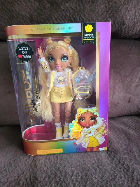RAINBOW HIGH JUNIOR High Sunny Madison - Yellow Fashion Doll - New 2022 ...