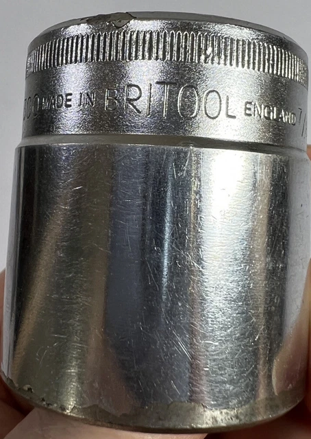 BRITOOL EB 1300 7/8 BS 3/4 W 1/2inch Drive Socket Made in England (worn ...