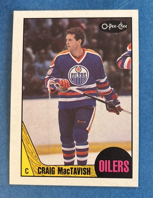 1987-88 OPC #203 CRAIG MACTAVISH EDMONTON OILERS NHL Vintage O-PEE-CHEE ...