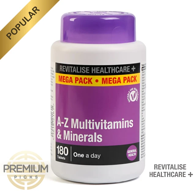 PREMIUM A-Z MULTIVITAMINS & Minerals Capsules Immune Energy Supplements ...