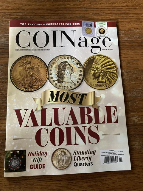 COINAGE MAGAZINE 2025 Most Valuable Coins Dec 2024 / Jan 2025 Free ...