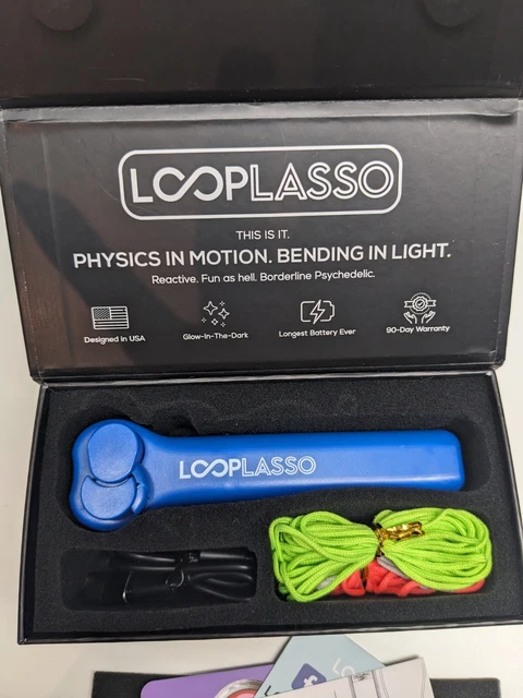 LOOP LASSO® EVO The Original Glow-in-The-Dark String Shooter Toy, UV ...
