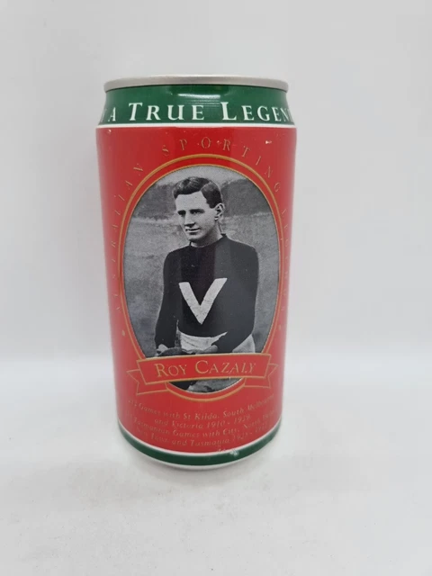 ROY CAZALY TRUE Legend Tooheys Red Bitter VFL AFL Football Vintage Beer ...