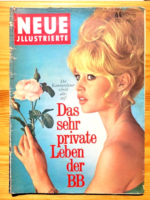BRIGITTE BARDOT MAGAZINE Allemand Couverture Cover 1964 Neue Illustrierte EUR 15,00 - PicClick FR