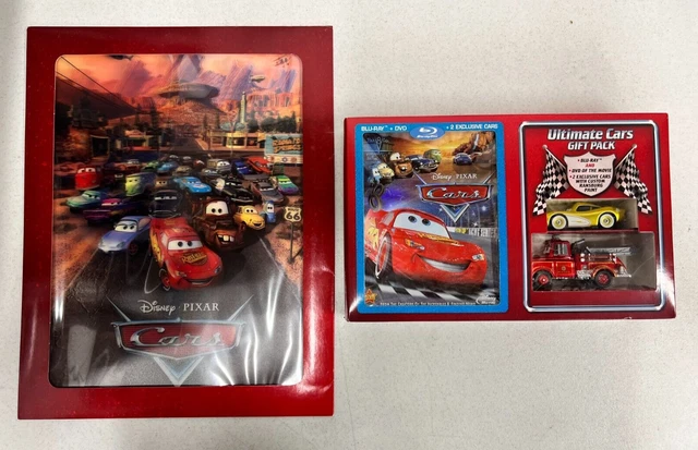DISNEY PIXAR CARS Blu-Ray DVD Gift Pack & 2006 2D Motion Poster Print ...