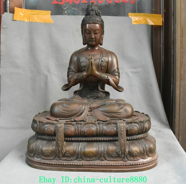20 '' ANCIENNE dynastie bronze pourpre Guanyin Bodhisattva EUR 1.275,00 - PicClick FR