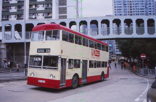 RYG125L HONG KONG Kowloon KMB Leyland Fleetline BN1404 1992 Original 35mm slide £4.00 - PicClick UK