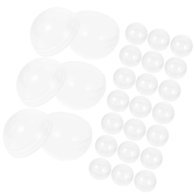 40 PCS PLASTIC Fillable Baubles Empty Ball for Party Gumball Capsules ...