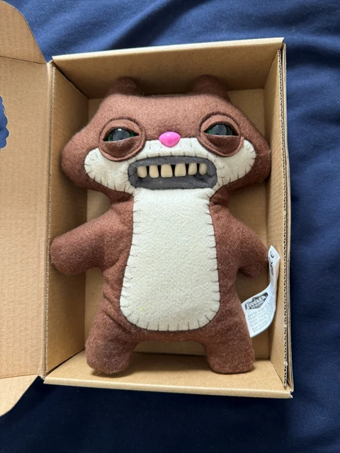FUGGLER FUNNY UGLY Monster Sketchy Squirrel Brown Felt Soft Toy £21.50 ...