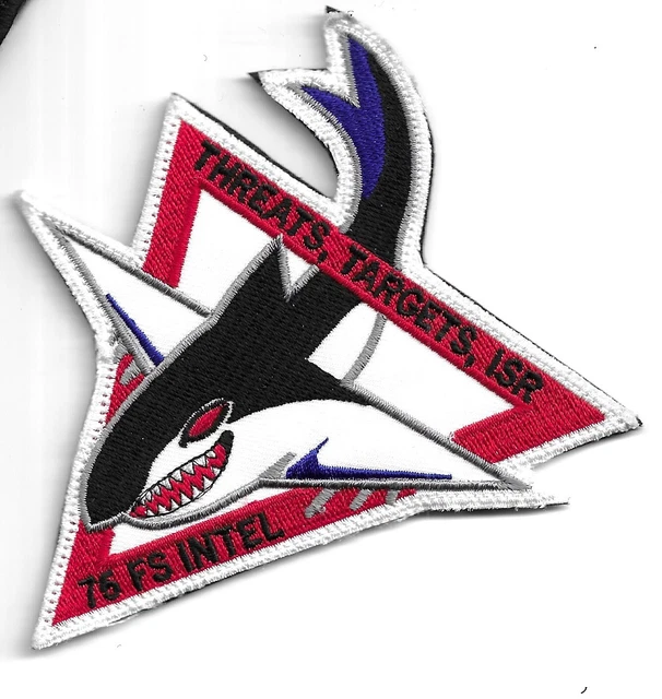 USAF PATCH 75 Fighter Squadron On Velkro Intel A-10 Us Air Force ...