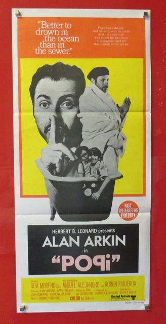 POPI ORIGINAL 1969 AUSTRALIAN DAYBILL CINEMA FILM MOVIE POSTER Alan ...