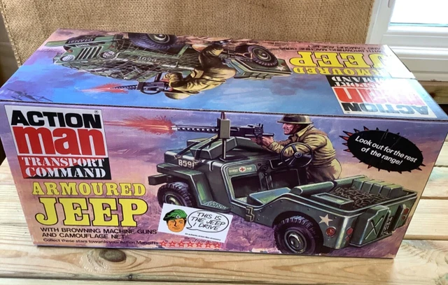 RARE VINTAGE ACTION Man Transport Command Armoured Jeep (No.3475) Brand ...
