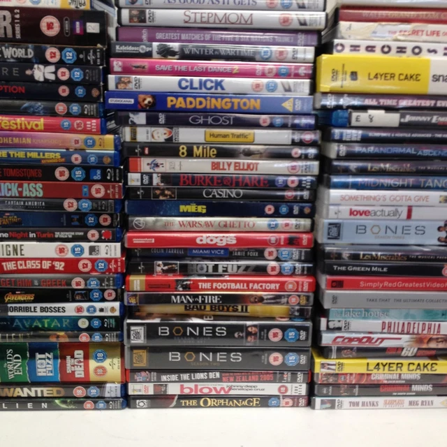 JOB LOT OF Mixed Genre DVDs TV Shows Films Box Sets Pre-Owned Blue-Ray ...