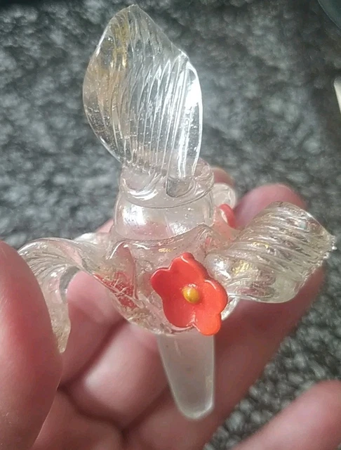 ANCIEN BOUCHON DE flacon de parfum en Verre Soufflé de Murano / Cassé ...