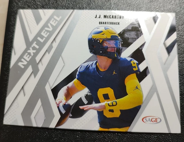 2024 SAGE LOW Series Football #90 JJ McCarthy Next Level Silver EUR 2 ...