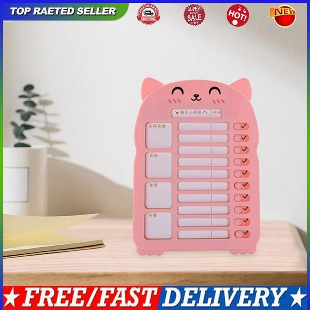 DAILY ROUTINE CHART Cute Portable Chore Chart Memo Board Essential Habit Tracker EUR 9,15 ...