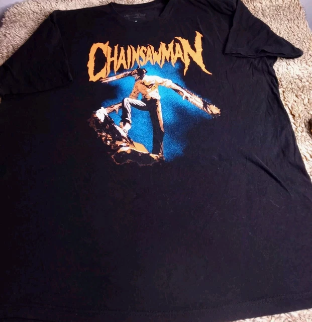 CHAINSAW MAN CRUNCHY Roll T-Shirt Anime Tatsuki Fujimoto Men's Size 2XL ...