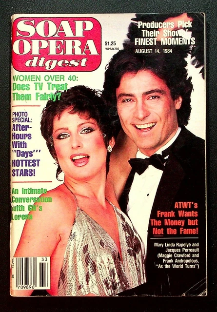 Vintage Soap Opera Digest Magazine August 14 1984 No Label Abc Nbc Cbs
