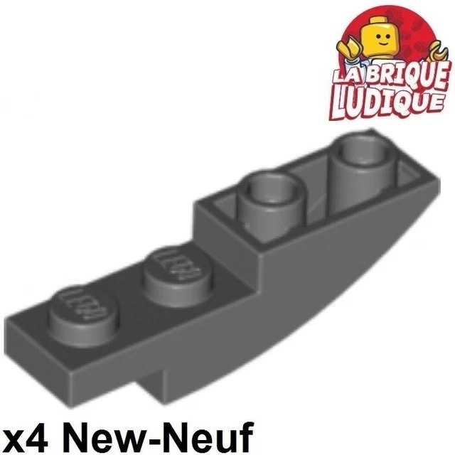 LEGO 4X SLOPE curved pente courbe inverted 4x1 gris foncé/dark b gray ...