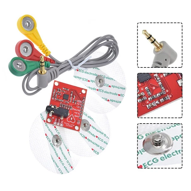 FOR ARDUINO COMPATIBLE Muscle Electrical Sensor Module Collect Raw EMG ...