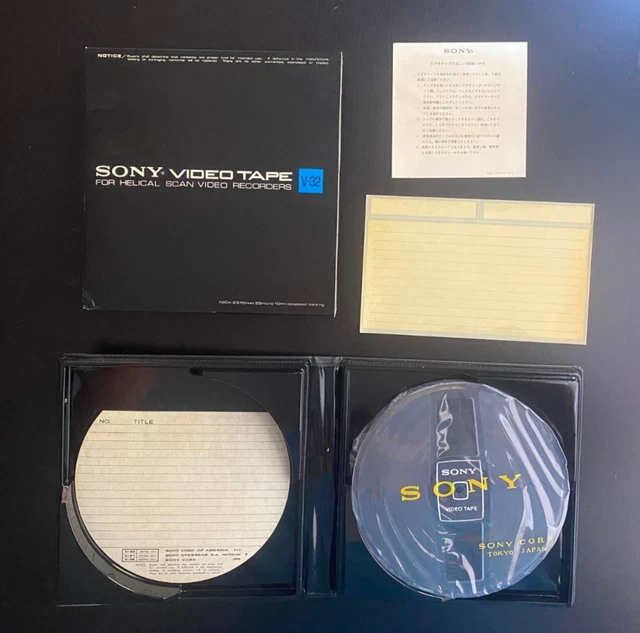 SONY V-32 REEL To Reel Tape For Helical Scan Video Tape Recorder - NOS ...