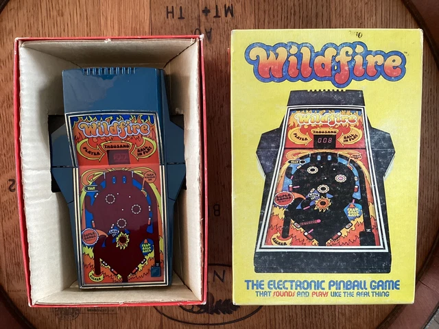 VINTAGE “WILDFIRE” PINBALL Handheld Electronic Game-Parker Brothers-Led ...