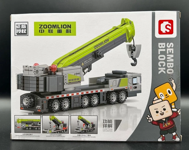 KRAN TECHNIK KLEMMBAUSTEINE Kranwagen LKW Baufahrzeug Sembo 705101 236 ...