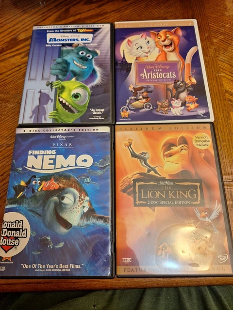 25 DISNEY FAMILY Movie Night Classics Dvd Lot Lion King Nemo Aristocats ...