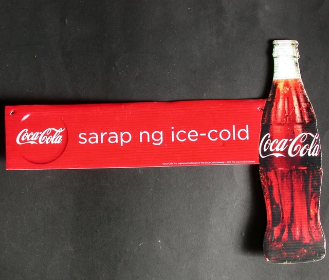COCA COLA plaque publicitaire PHILIPPINES COKE 36 x 25 cm PUBLICITE en ...