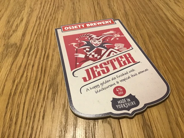 RARE OSSETT BREWERY Jester Beer Pump Clip Yorkshire £2.49 - PicClick UK