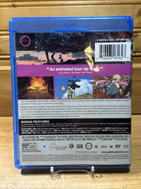 HOWL'S MOVING CASTLE - Animated Studio Ghibli (2004) - Blu Ray + DVD ...