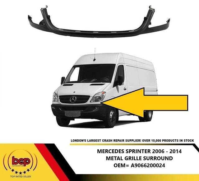 MERCEDES BENZ SPRINTER Mk3 2006 - 2013 Top Grille Surround Frame Metal ...